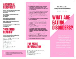 2018 Brochures Final with crop - The Alliance for Eating Disorders Awareness